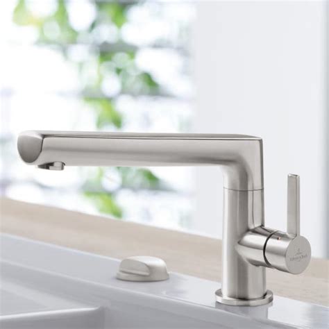 Villeroy Boch Sorano Kitchen Mixer Tap Swivelling Brushed Stainless