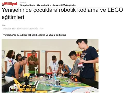 Yenişehir Belediyesinden çocuklara Robotik Kodlama Ve Lego Eğitimleri