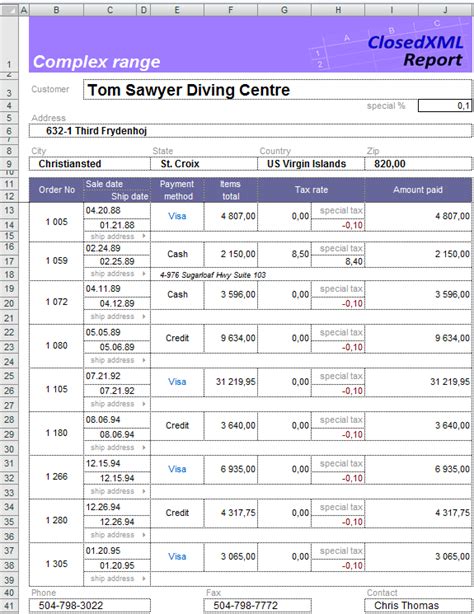 Template Complex Report Issue Mini Software Miniexcel Github