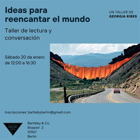 Taller de lectura y conversación Ideas para reencantar el mundo