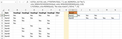 Excel How To Return Rows Based On Multiple Colums Having A Yes Stack Overflow