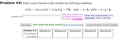 Solved Find A Vector Function R That Satisfies The Following Chegg