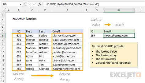 XLOOKUP Vs INDEX And MATCH Exceljet