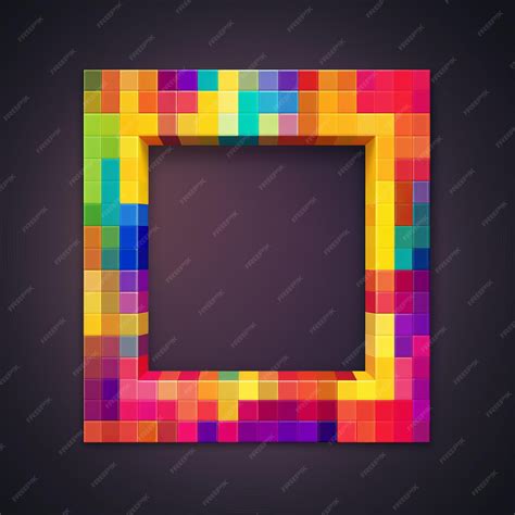 Premium Ai Image Pixel Art Picture Frame With Vibrant Colors By