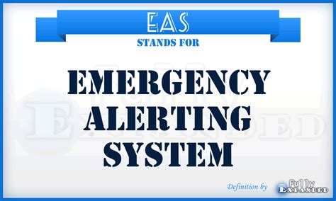 Eas Emergency Alerting System Meaning Definition