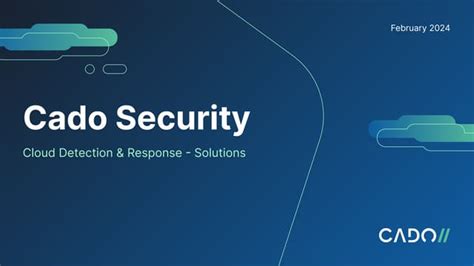 cloud detection and response solutions ppt