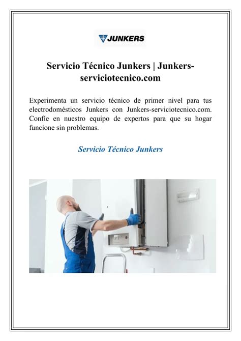 PPT Servicio Técnico Junkers Junkers serviciotecnico PowerPoint