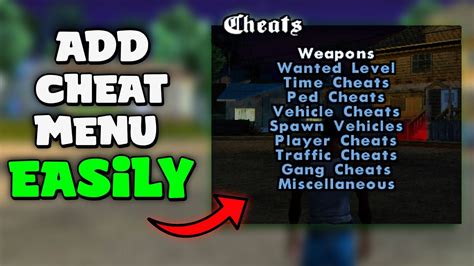 How To Install Cheat Menu In Gta San Andreas Add Cheat Menu In Gta Sa English Youtube