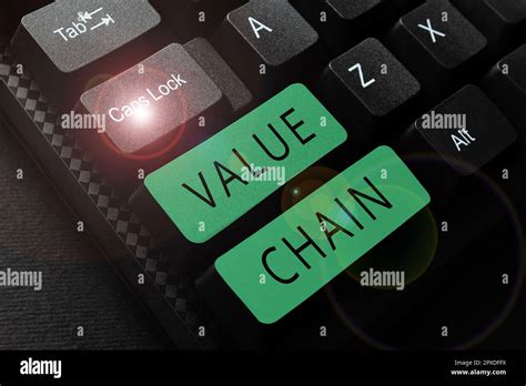 Text Caption Presenting Value Chain Concept Meaning Business Manufacturing Process Industry