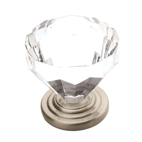 Amerock Traditional Classics 1 14 In Satin Nickel Cabinet Knob