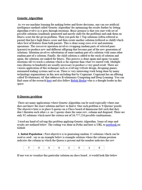 Genetic Algorithm Pdf Genetic Algorithm Applied Mathematics