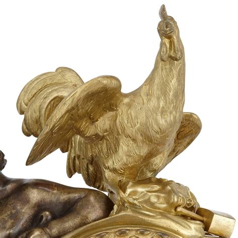 French Silvered Bronze And Ormolu Neoclassical Style Mantel Clock By