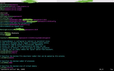 systemd service file for opensearch tar installation opensearch