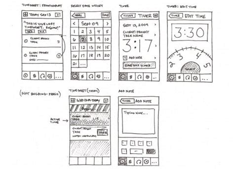 40 brilliant examples of sketched ui wireframes and mock ups