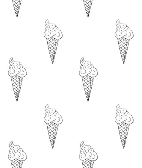 Premium Vector Seamless Pattern Of Hand Drawn Ice Cream