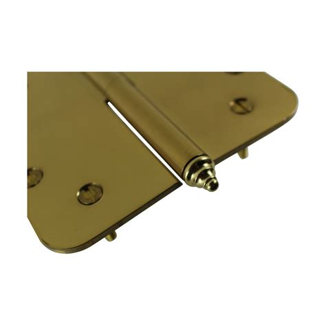 5 Inch Lift Off Right Brass Door Hinge Radius Decor Tip