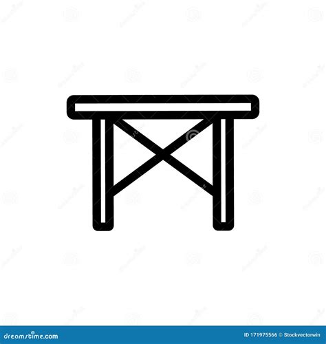 Table Icon Vector Isolated Contour Symbol Illustration Stock Vector Illustration Of Flower