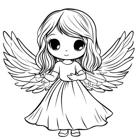 Dibujos De Angeles Para Imprimir Y Colorear Dibujos Cute Para Imprimir