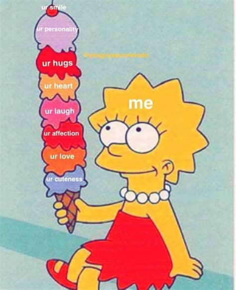 76 Love Aesthetic Lisa Simpson Meme