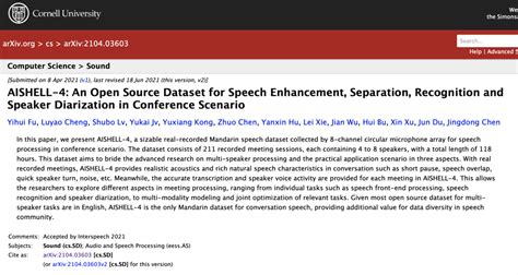 AISHELL 多通道中文会议开源语音数据库发布 知乎