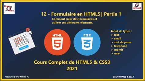 formulaire en html5 partie 1 cours complet de html5 and css3 2024