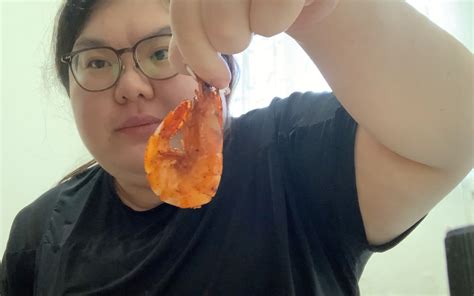 242斤大基数减肥vlog 今天是个长视频吃空气炸锅烤的椒盐虾连皮吃，昨天半夜坏肚子今天瘦了两斤 268斤的香香 268斤的香香 哔哩哔哩视频