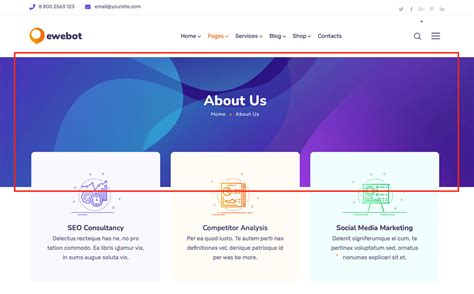 Customizer And Elementor Options Ewebot Wordpress Theme Help Center