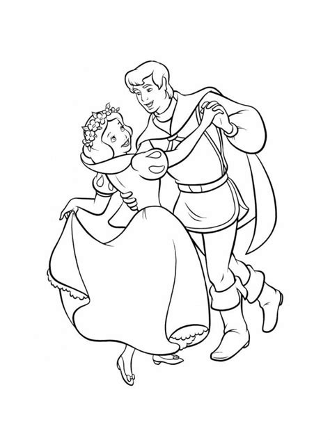 Coloriage Blanche Neige Amusant Coloriageenfants