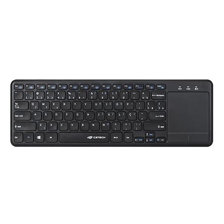 Teclado Sem Fio Touchpad K Wt Bk C Tech Blue Distribuidora