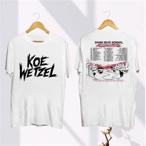 Koe Wetzel Damn World Tour 2024 Shirt Koe Wetzel Fan T Koe Wetzel