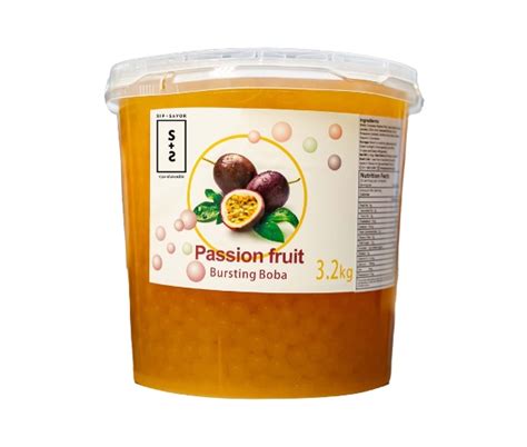 Sip And Savor Passionfruit Bursting Boba 34 Kg Sip And Savor