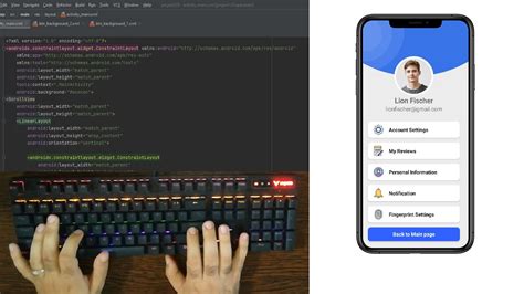 Asmr Programming Android Profile Ui Design No Talking Youtube