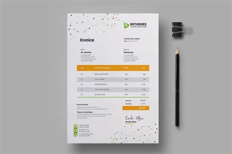 Catering Invoice Design Template Graphic Prime Graphic Design Templates