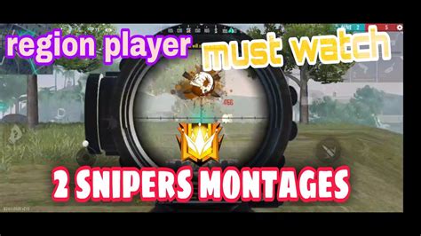 2 Sniper Montages Duo Top Killest Region Plaer Garena Free Firee Youtube