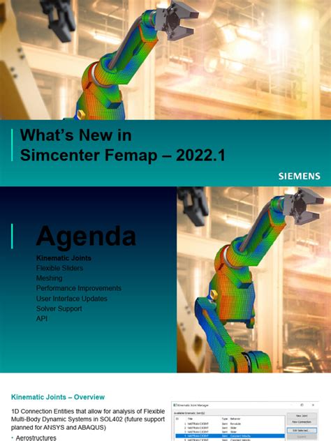 Simcenter Femap V2022 1 Whats New Pdf Kinematics Friction