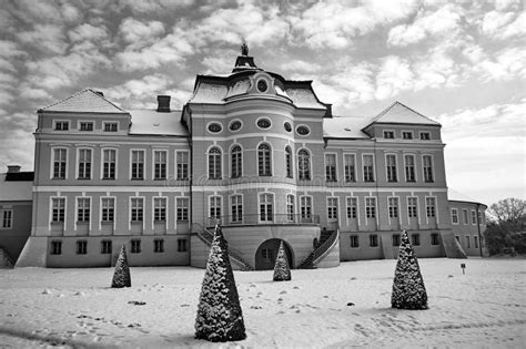 Garden And Classicist Facade Of The Palace In The Village Of Rogalin