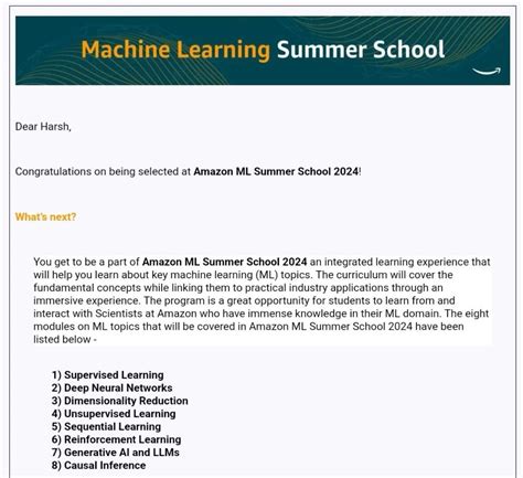 Harsh Saxena On Linkedin Amazon Amazonmlschool2024 Machinelearning Deeplearning