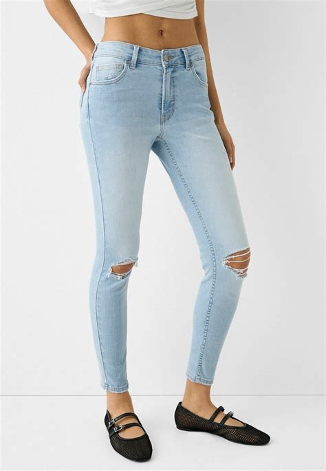 Bershka Jeansy Skinny Fit Zalandopl