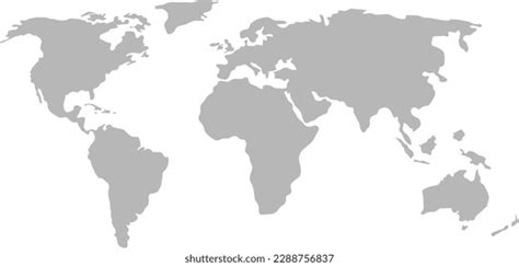 World Map Earth Global Geography Vector Stock Vector Royalty Free 2288756837 Shutterstock