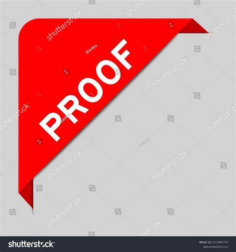 Red Color Corner Label Banner Word Stock Vector Royalty Free 2213907733 Shutterstock
