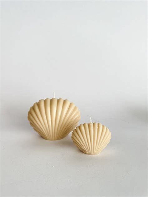 Shell Kaars Set Van Schelp Kaarsen Molivin Aesthetic Candles