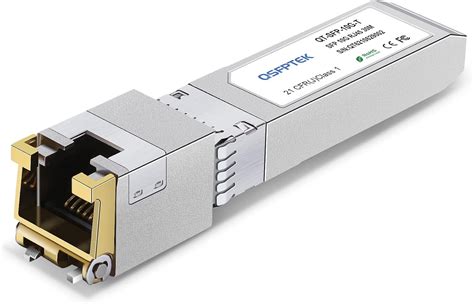 Qsfptek 10gbase T Sfp 至 Rj45 10g 銅模組 10gbe T Mini Gbic 10