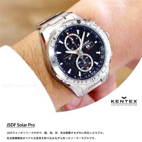 【300円offクーポン配布中】ケンテックス 腕時計 メンズ S802m 01 Jsdf ソーラープロ クロノグラフ 航空自衛隊モデル