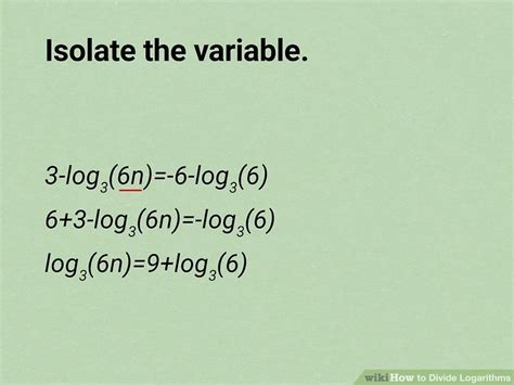 How To Divide Logarithms Steps With Pictures Wikihow