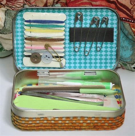 Organizing Small Spaces Using Empty Mint Tins To Organize