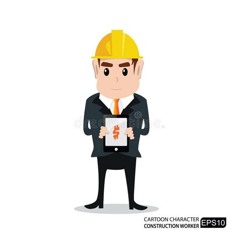 Architect Cartoon Telescope In The Toy Warehouse Stock Vector