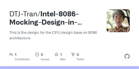 Github Dtj Tran Intel 8086 Mocking Design In Verilog This Is The Design For The Cpu Design