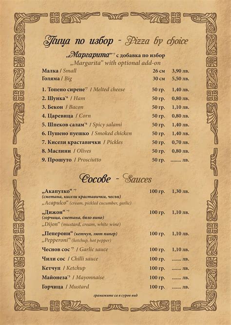 Пицария При Шалмата Home Teteven Menu Prices Restaurant