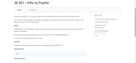 Infix To Postfix · Issue 419 · Aritra Techdata Structure Algorithm