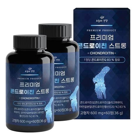 오늘건강 콘드로이친 보스웰리아 상어연골 60정 X2통 홈플러스 택배배송